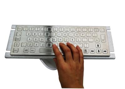China China industrial keyboard panel mount with 88 flat metal keys and ps2 cable for sale