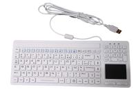 China Disinfectable Medical Keyboard With Hebrew language and Touch Pad for sale