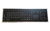 China Marine Industrial keyboard with black metal keys and industrial touchpad for sale