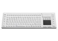 China BT5.4 wireless medical keyboard with rugged touchpad and battery for sale