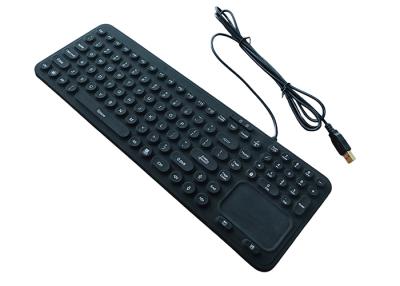 China oil proof Industrial keyboard with washable touchpad and clean mode IP68 for sale