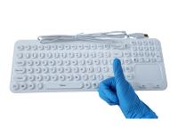 China oil proof Industrial keyboard with washable touchpad and clean mode IP68 for sale