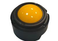 China 50mm industrial trackball optical sensor 400DPI with circular-profile enclosure for sale