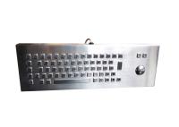 China Rugged stainless industrial keyboard with type C and mechanical trackball for sale