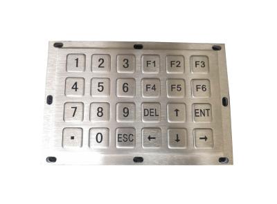 China IP65 24 keys industrial metallic keypad with numeric FN with IC WEEE conformity for sale