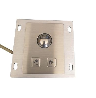 China vandal proof optical trackball pointing device with left and right two mouse buttons for sale