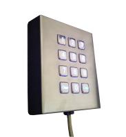 China enclosed Industrial Metal Keypad USB IP65 With 12 backlit key for sale