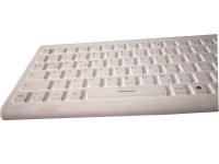 China wireless medical keyboard washable with Back arch by white silicone and USB dongle for sale