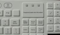 China magnetic medical keyboard anti-microbial with touchpad for hospital carts for sale