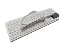 China magnetic medical keyboard anti-microbial with touchpad for hospital carts for sale