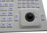 China Nano anti-microbial IP68 medical healthcare keyboard with trackball for industry for sale
