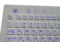 China Nano anti-microbial IP68 medical healthcare keyboard with trackball for industry for sale