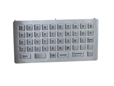 China 46 key industrial keyboard with flat Polish keys and shorten USB cable for sale