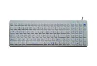 China Waterproof magfix medical keyboard with power key and OEM logo for sale