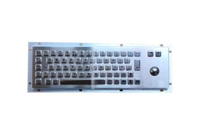 China NEMA 4 industrial keyboard panel mount with 25.mm optical metal trackball and Type C for sale