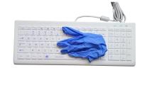 China EN 60950 Medical Keyboard Washable by Scissor Switch with backlight for sale