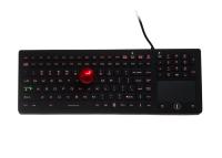 China Mechanical Industrial Keyboard washable With Touchpad 24 Function Keys for sale