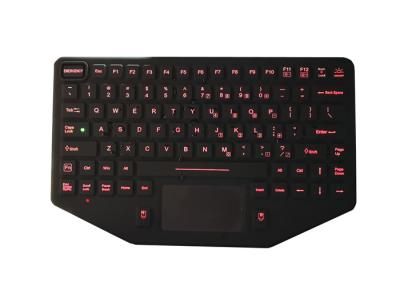 China Vehicle Mounting Rugged Keyboard 89 Key Rubberized With VESA Mounting Holes for sale