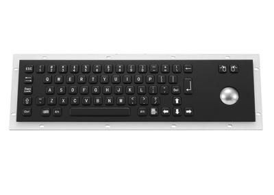 China EMC Industrial Keyboard With Built In  Stainless steel Trackball Mouse For Yatch for sale
