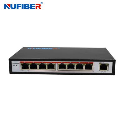 China 10/100M 8 ports POE with 1 Uplink UTP port POE Switch IEEE802.3af 15.4watts for sale