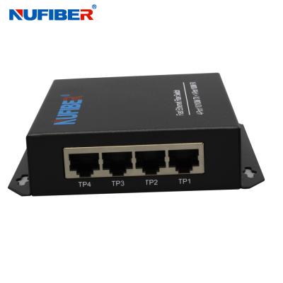 China 100M 4*10/100Base-Tx to 1*100Base-Fx dual fiber SM 1310nm 20km optical fiber switch for sale
