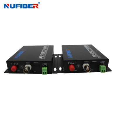 China HD-CVI AHD TVI 1080P Fiber Coaxial Video Converter 1BNC 1RS485 1 Fiber Video Transmitter and Receiver for HD Cameras for sale