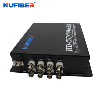 China HD-CVI AHD TVI 1080P Fiber Coaxial Video Converter 8BNC 1 Fiber Video Transmitter and Receiver for HD Cameras for sale