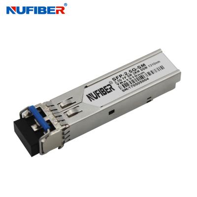 China 2.5Gb/s SFP Transceiver dual fiber singlemode 120km 1550nm LC DDM for sale