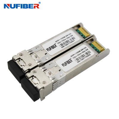 China 10Gb/s SFP+ Transceiver SFP-10G-ZR dual fiber singlemode 80km 1550nm LC DDM for sale