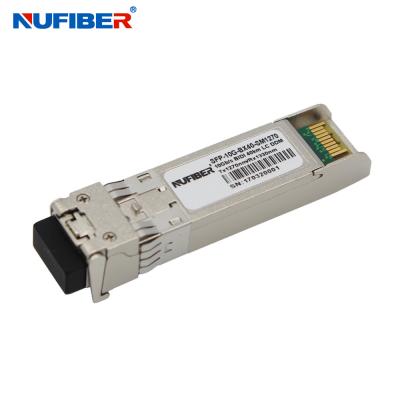 China 10Gb/s SFP+ Transceiver SFP-10G-BX40-SM1270 single fiber singlemode 40km LC DDM for sale