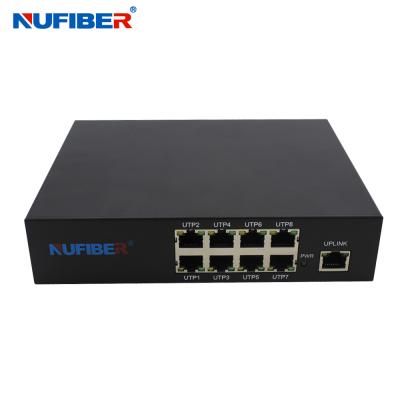China 10/100M 24V Passive POE  Switch with 8 POE ports 1 Uplink port, maxmium 15.4 watts each port , internal power adapter for sale