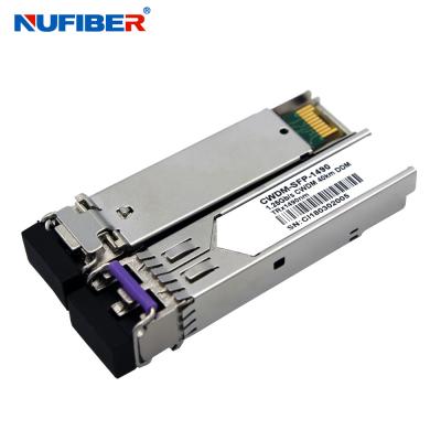 China 1.25Gb/s 20km CWDM SFP Transceiver Duplex LC 1270nm ~ 1610nm SM DDM for sale