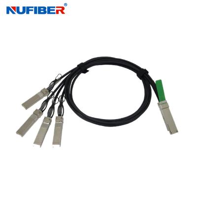 China High Speed 40Gb/s QSFP+ to 4xSFP+ Passive Direct Attach Copper cable 1~15M for sale