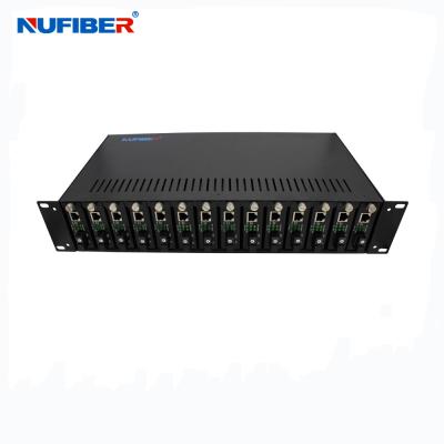 China 14 slots 19'' 2U Rack Mount Chassis for standalone Media Converter NF-Rack1400D-2U for sale