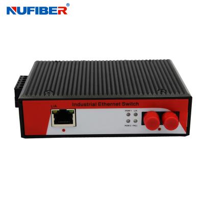China 10/100M Industrial Fiber Media Converter SM Duplex FC 20km 1310nm with Din-rail Mount for sale