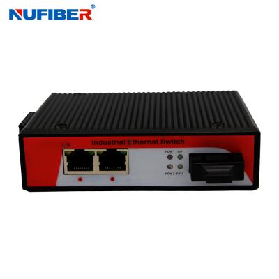 China 100M Industrial ethernet switch 2x10/100Base-Tx + 1x100Base-Fx with SM Duplex SC 20km 1310nm with Din-rail Mount for sale