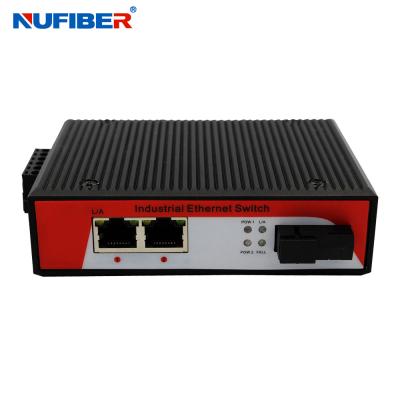 China 100M Industrial ethernet switch 2x10/100Base-Tx + 1x100Base-Fx with SM Bidi SC 20km 1310nm/1550nm Din-rail for sale