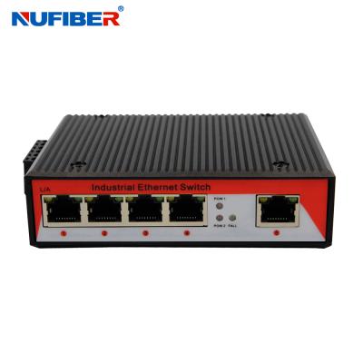 China 1000M Industrial Ethernet switch 5 Rj45 UTP port with Din-rail wall mount for sale
