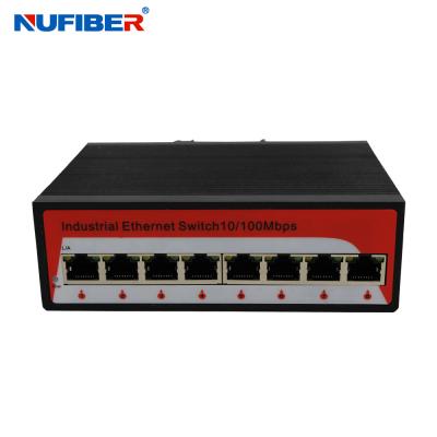 China 10/100M Industrial Ethernet switch 8 Rj45 UTP port with Din-rail wall mount for sale