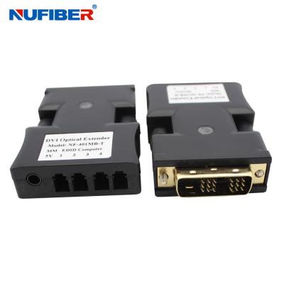 China Mini DVI Optical Extender EDID MM 4core LC 500meters support 4Kx2K 1080P@60Hz for sale