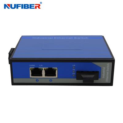 China 100M Industrial Switch 2xUTP+1xFiber port SM Dual fiber SC 20km 1310nm with Din-rail wall mount for sale