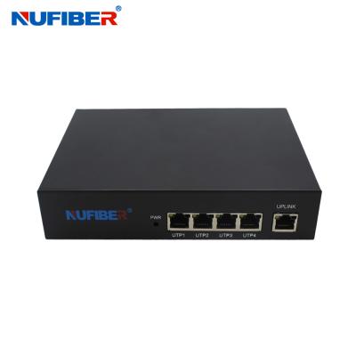 China 10/100M 24V POE  Switch with 4 POE ports 1 Uplink port, maxmium 24 watts each port 65W internal po for sale