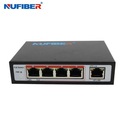 China 10/100M 4 ports POE with 1 Uplink UTP port POE Switch IEEE802.3af 15.4watts for sale