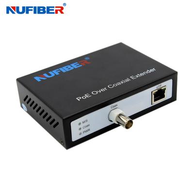 China 10/100M 1 BNC port 1 RJ45 port POC Ethernet over Coaxial Converter with POE 300M for sale