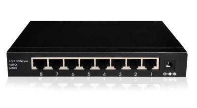 China 10/100M full 8-port Rj45 UTP Ethernet Switch network switch for CCTV IP devies for sale