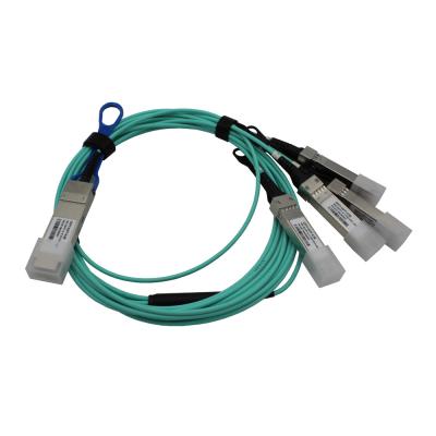 China High Speed QSFP-4SFP-AxM 40G QSFP to 4x10G SFP+ Active Optical Cable 1-5M for sale