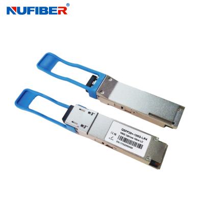 China QSFP-100G-LR4 100Gb/s QSFP28 Transceiver singlemode 10km 1270-1310nm duplex LC for sale