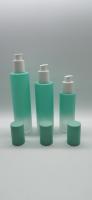 China Luxury Gradient Glass Lotion Bottle With Pump Cap OEM 120ml 100ml 40ml for sale