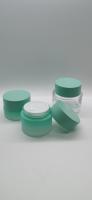 China 30 Gram Glass Cosmetic Jar Gradient Color 50g 120ml Silk Screen Printing for sale
