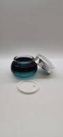 China Ball Shaped Glass Jar For Face Cream 50 Gram Luxury Design for sale